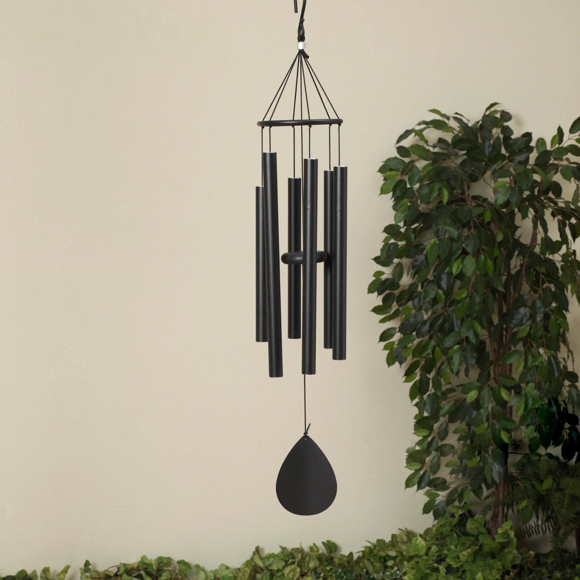 32" Black Metal Wind Chime – Pandy's Garden Center