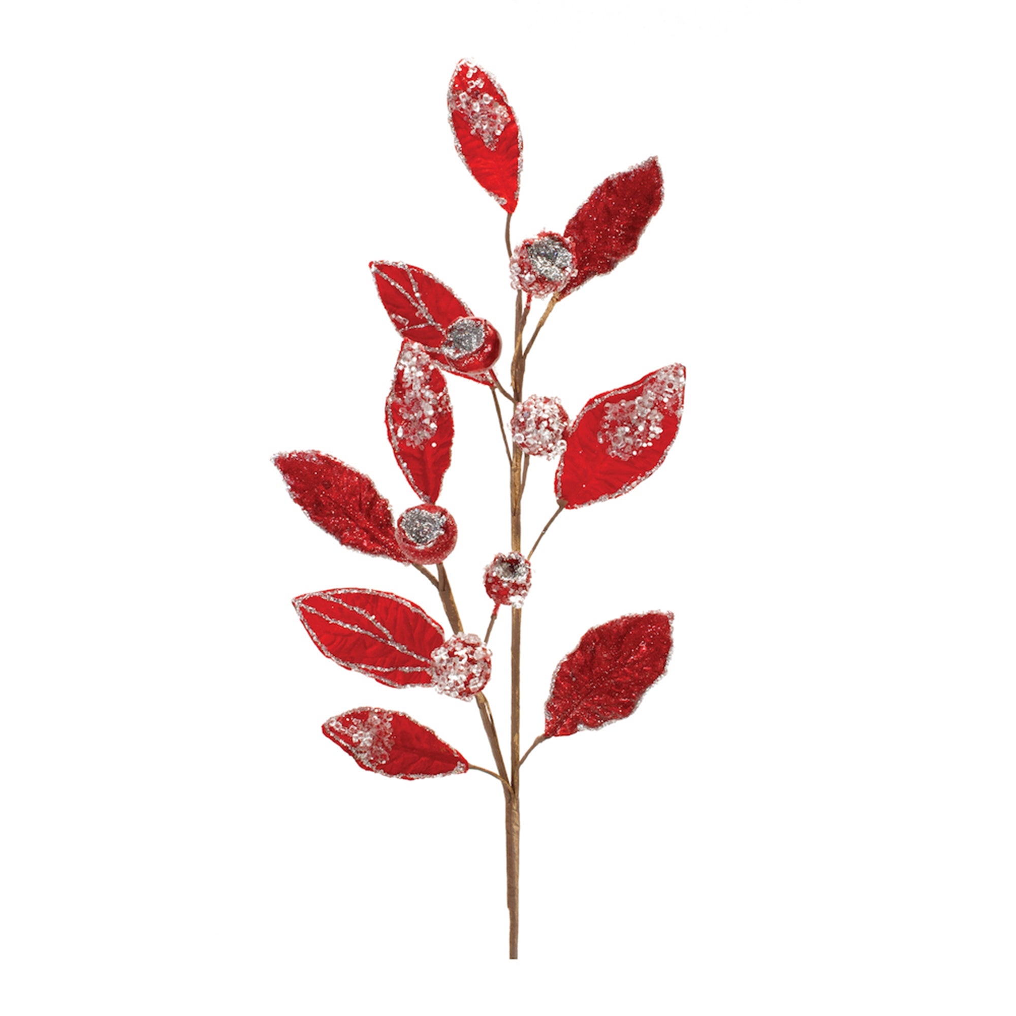 Beaded Red Leaf Stem (Set of 2) – Pandy's Garden Center