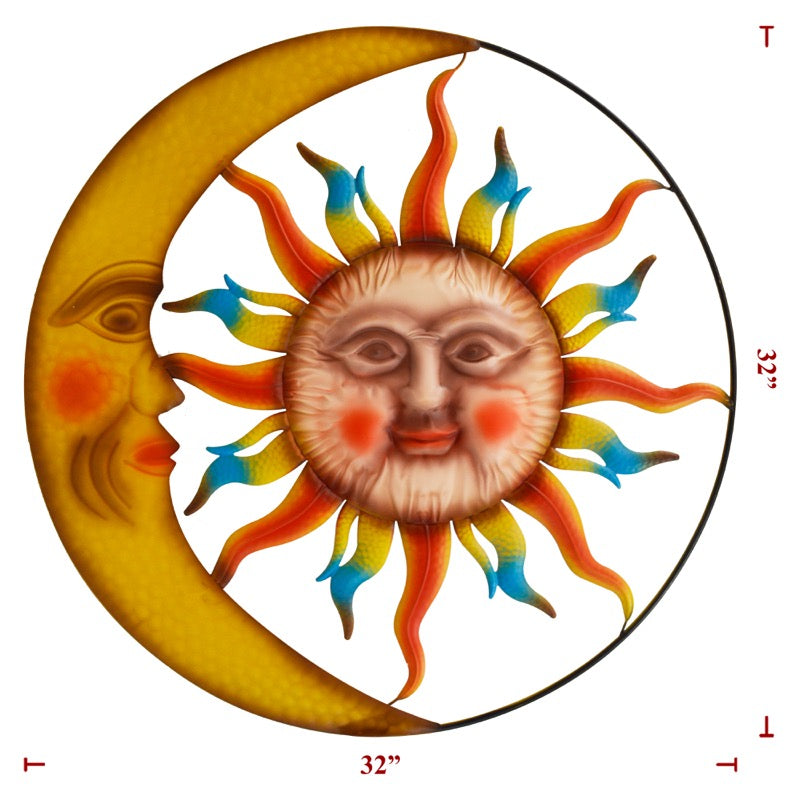 Metal Sun & Moon Plaque – Pandy's Garden Center