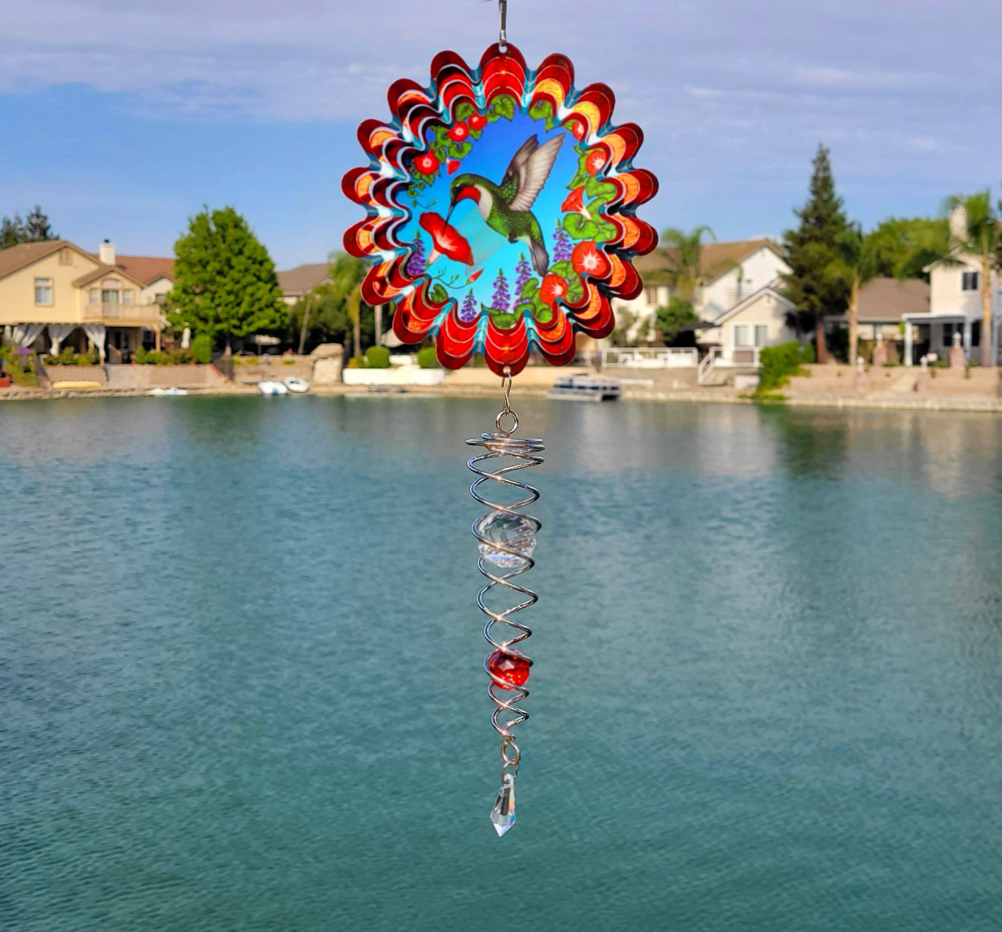 Animated Red Hummingbird - Mini Set Wind Spinner – Pandy's Garden Center